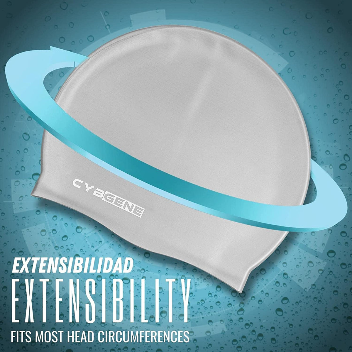 Silicone Swim Cap (Silver) – CybGENE