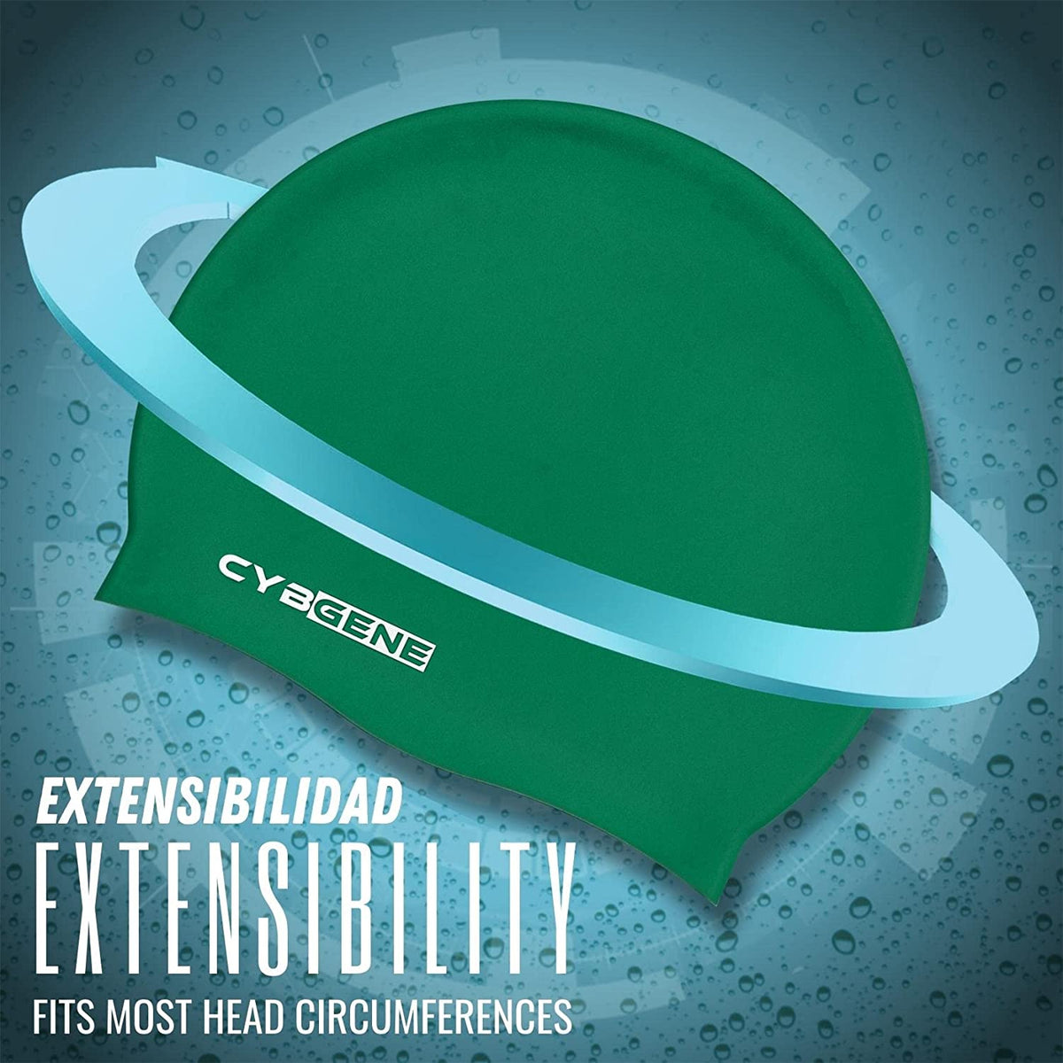 Silicone Swim Cap (Dark Green) – CybGENE